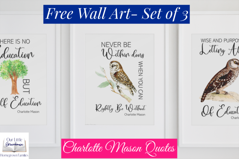 Morning Routines for Charlotte Mason Families