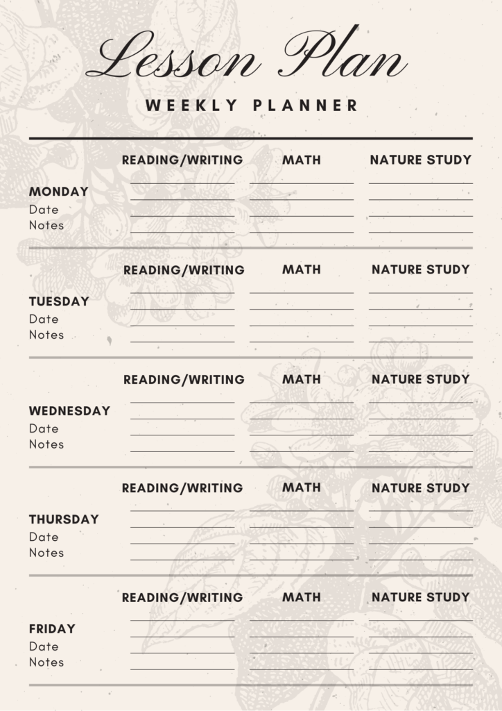 Simple ( free ) Lesson Planner